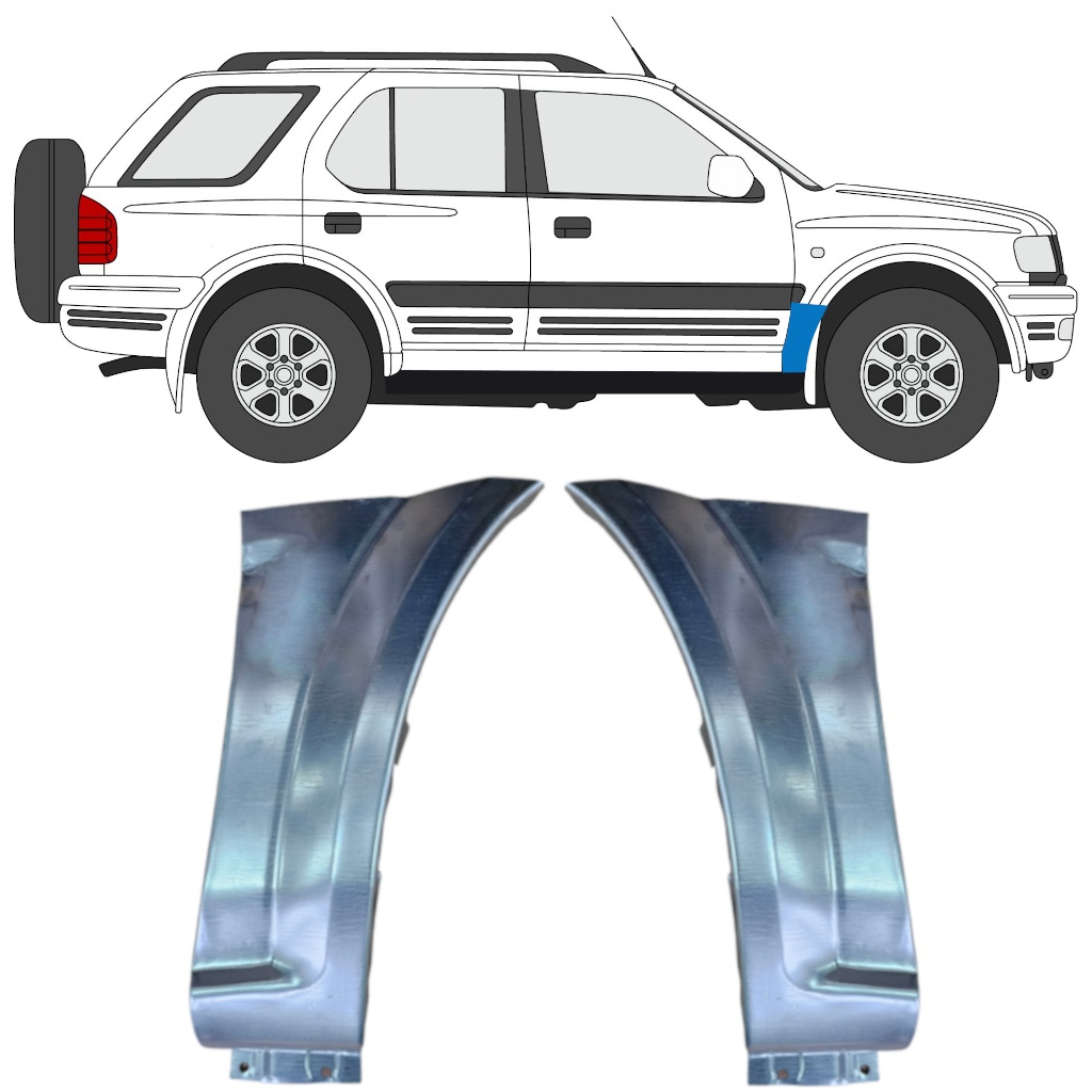 Sparno apatinė dalis už Opel Frontera B 1999-2002 / Kairė + Dešinė ...