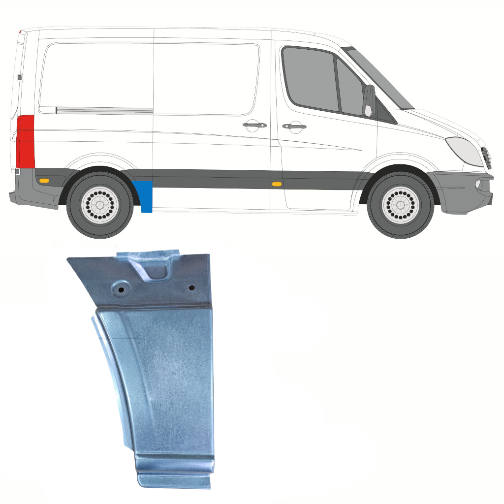 Galinė Arka Už Mercedes Sprinter 2006- / Swb / Dešinė 8713